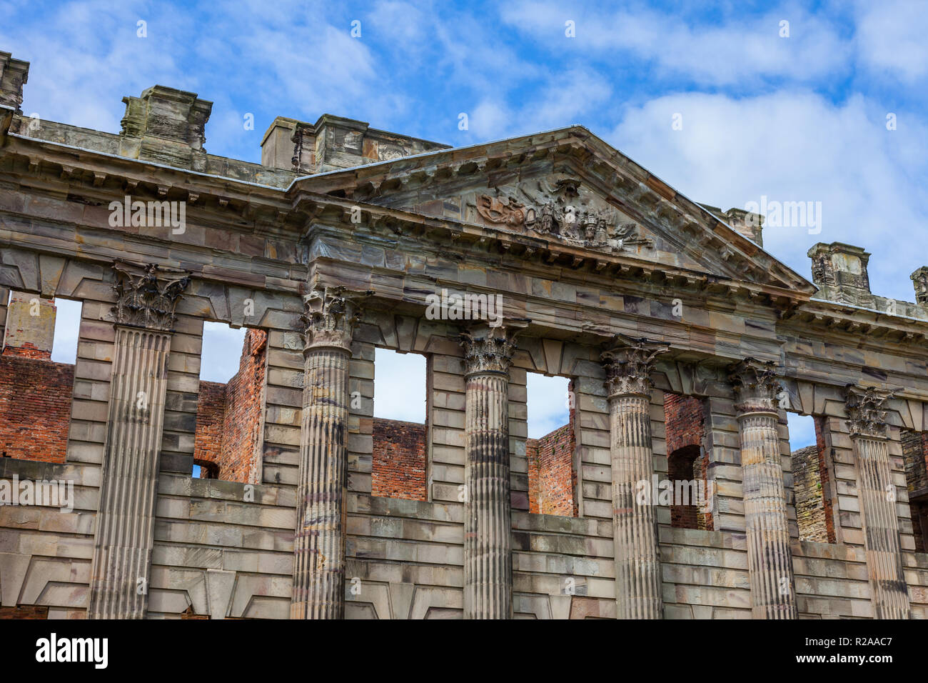 Sutton Scarsdale Hall, a Grade I listed Georgian ruined stately home in ...
