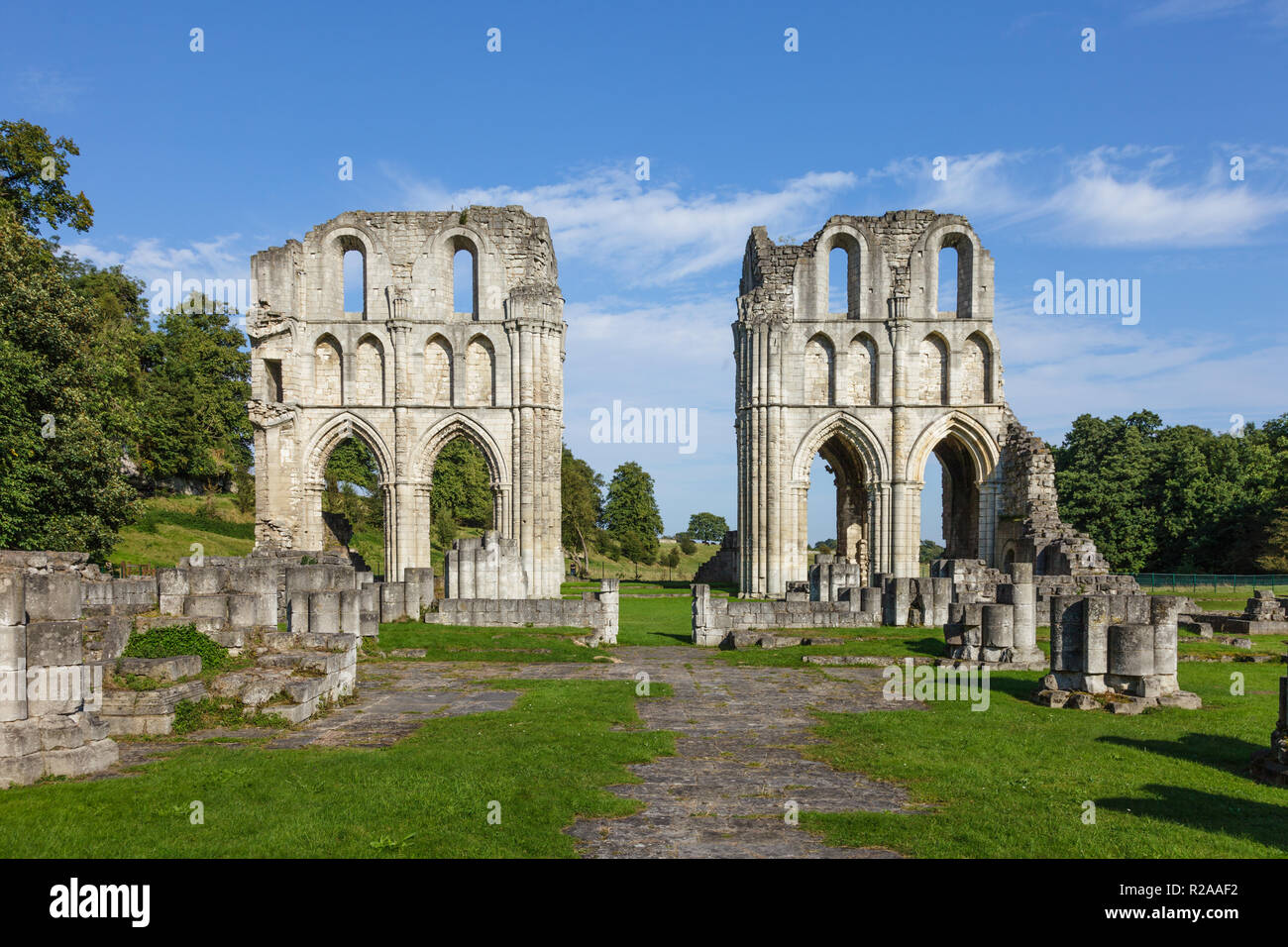 Roche Abbey, abbey ruins near Maltby, South Yorkshire, England Stock ...