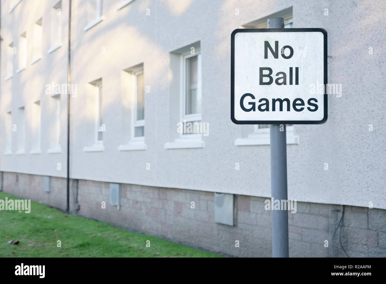 Ball games prohibited hi-res stock photography and images - Alamy