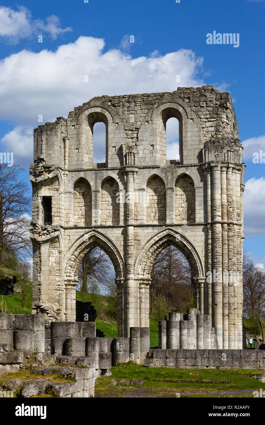 Roche Abbey, abbey ruins near Maltby, South Yorkshire, England Stock ...