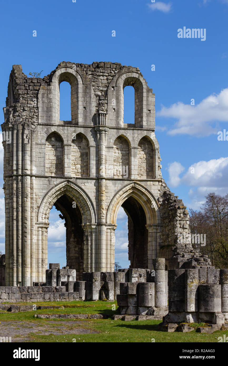 Roche Abbey, abbey ruins near Maltby, South Yorkshire, England Stock ...