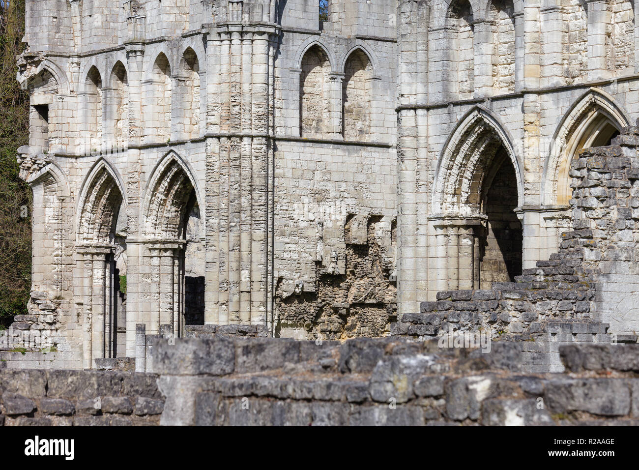 Roche Abbey, abbey ruins near Maltby, South Yorkshire, England Stock ...