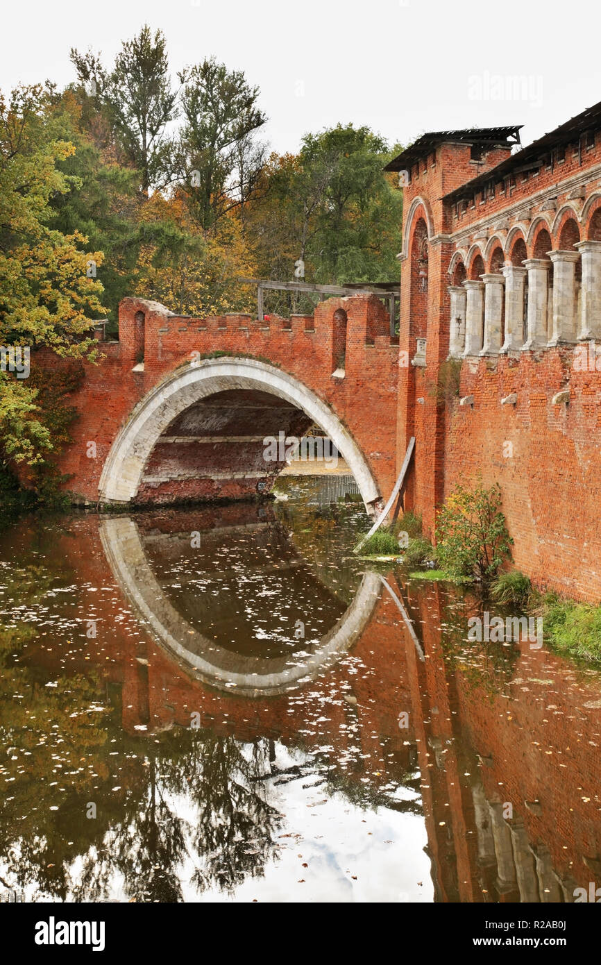 Bridge at manor Marfino. Moscow oblast. Russia Stock Photo - Alamy
