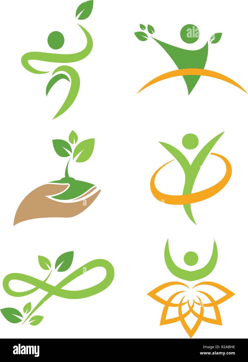Wellness nature logo icon design template vector illustration Stock ...