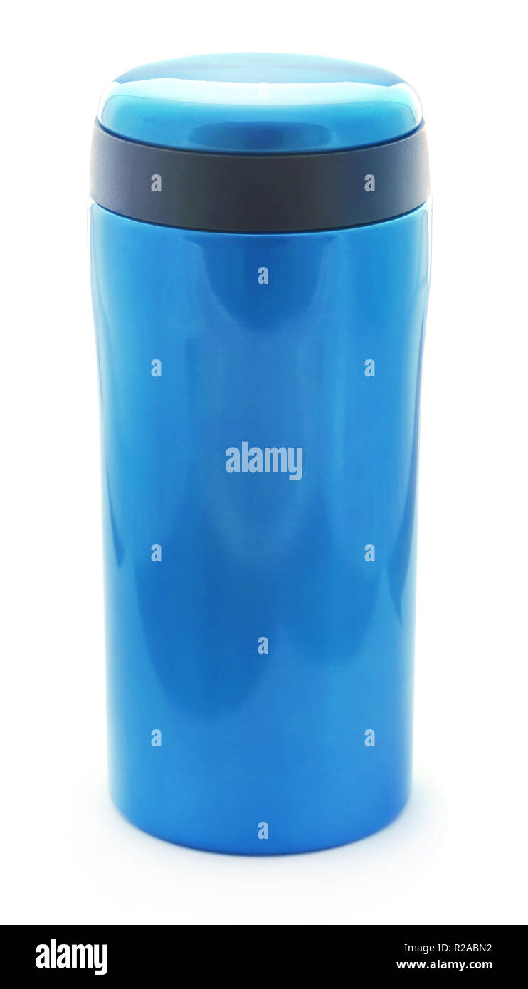 Thermos flask isolated over white background Stock Photo - Alamy
