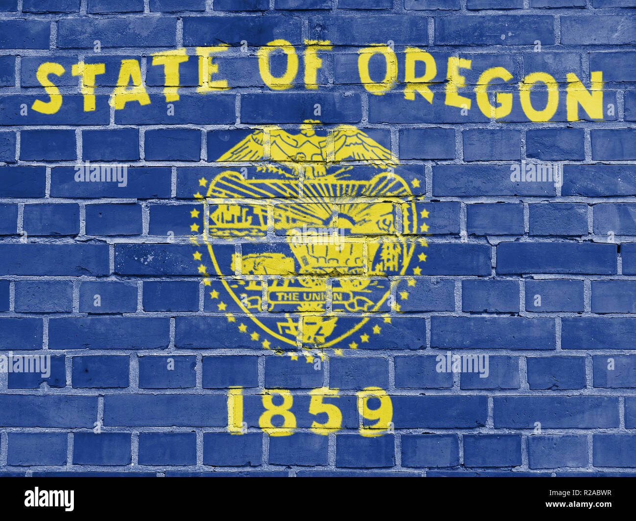Oregon flag hi-res stock photography and images - Alamy