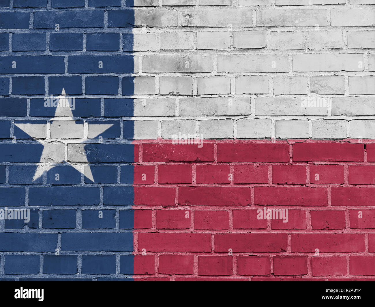 US States Concept: Texas Flag Wall Background Texture Stock Photo - Alamy