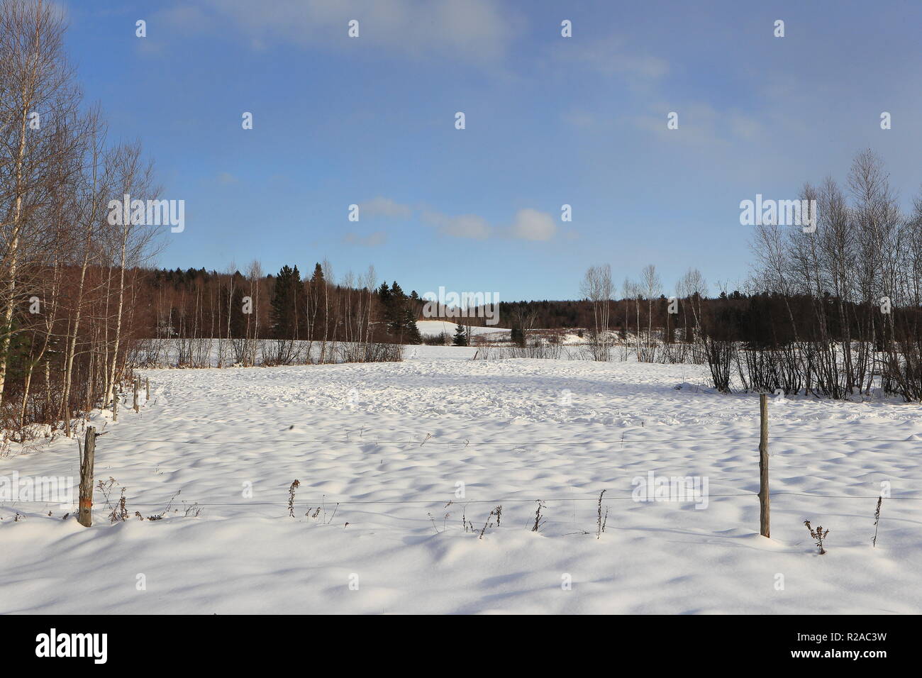 Snow covered farmland fields hi-res stock photography and images - Alamy