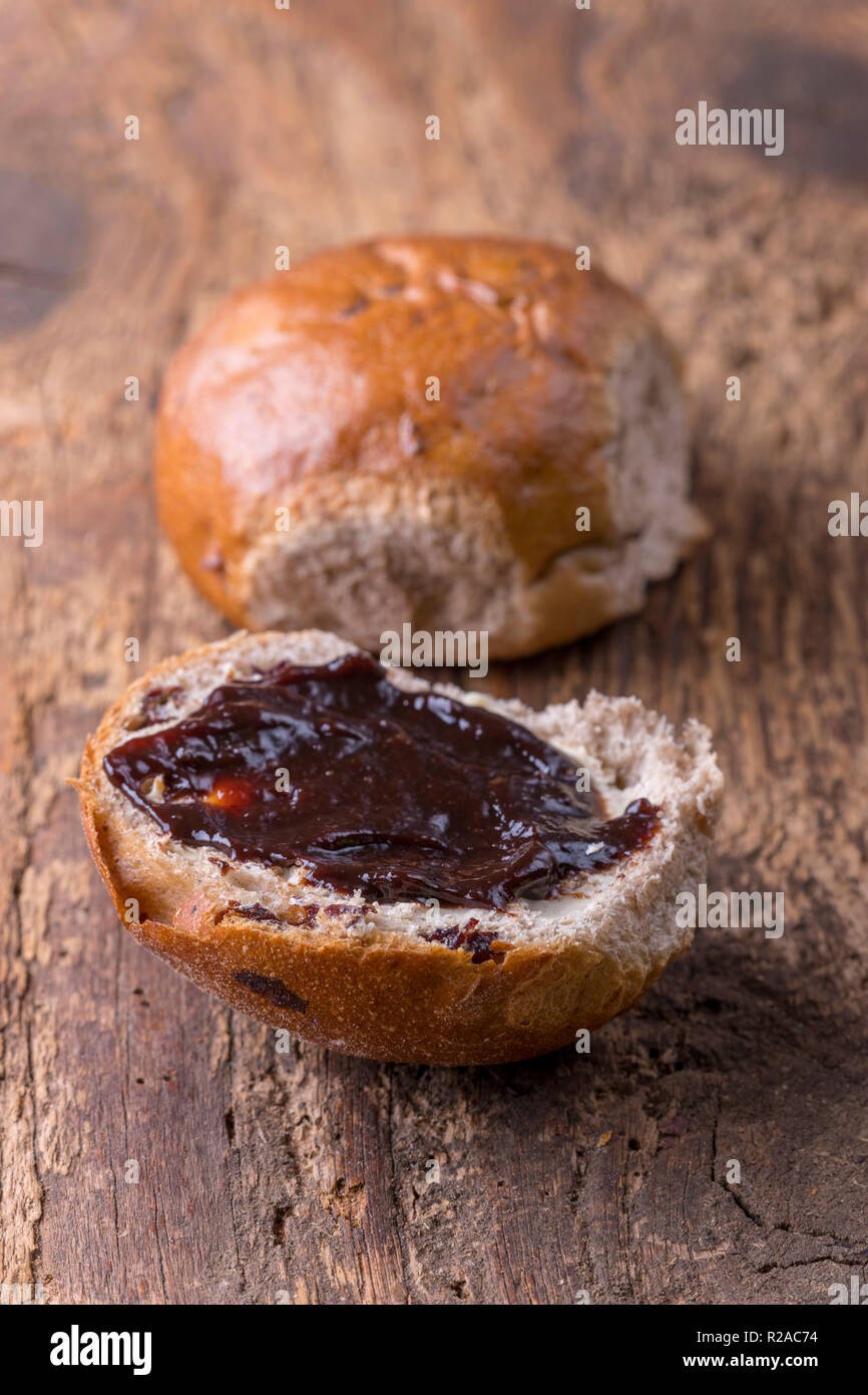 A bavarian bun with raisins hi-res stock photography and images - Alamy