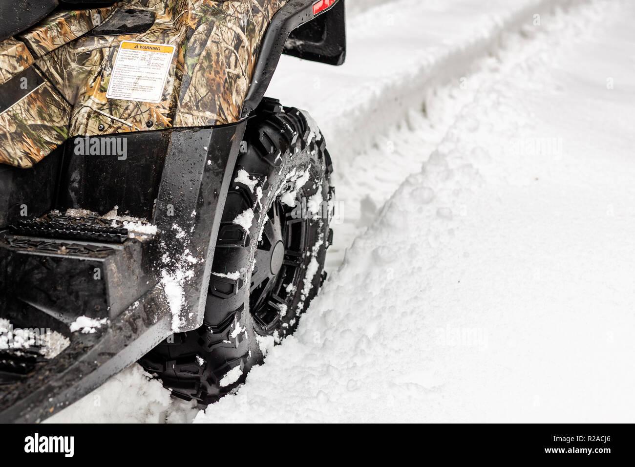 Atv trail in the winter hi-res stock photography and images - Alamy