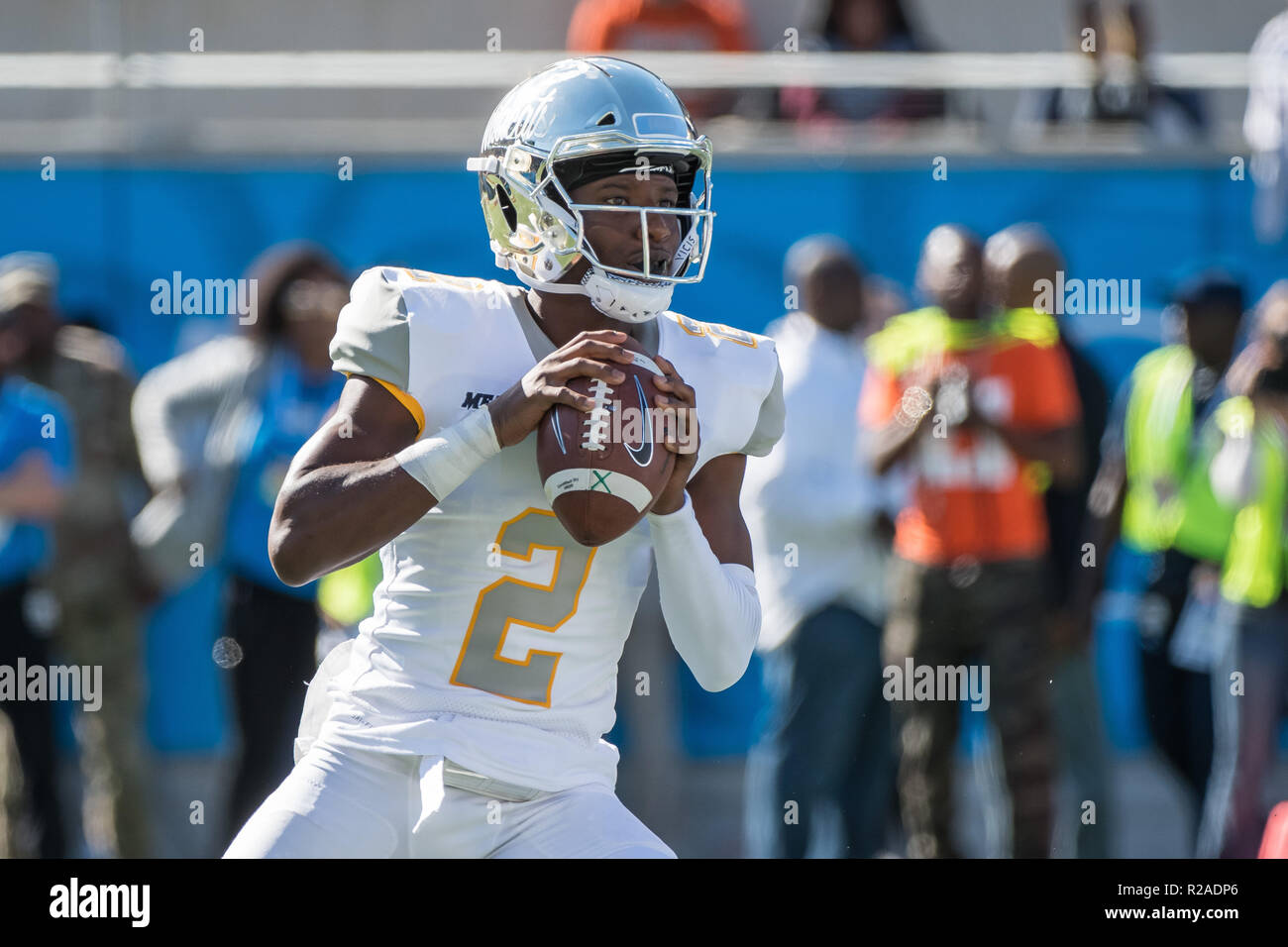 Orlando, FL, USA. 17th Nov, 2018. Bethune Cookman Wildcats quarterback ...