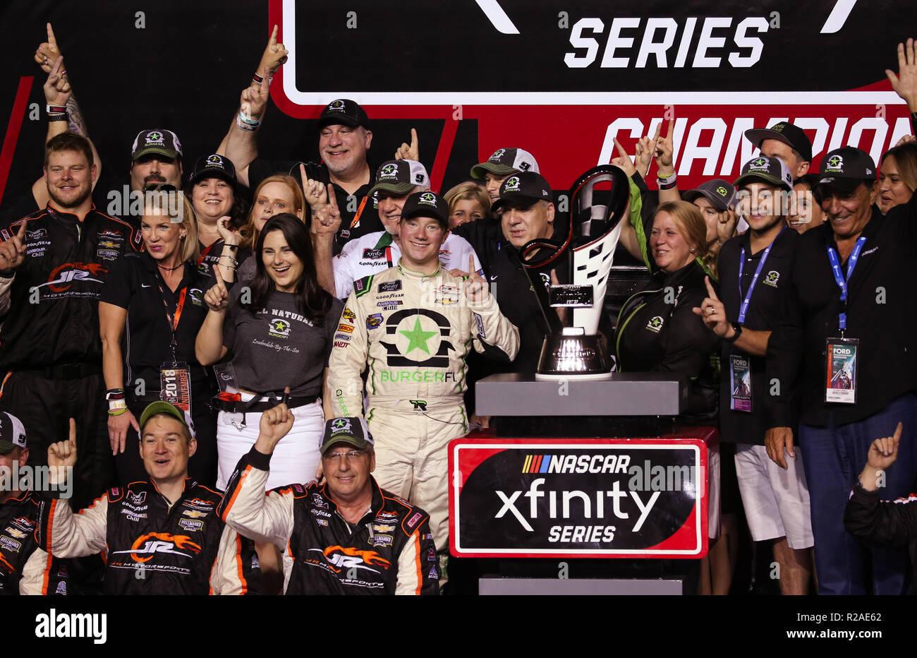 Homestead, Fla, USA. 17th Nov, 2018. Tyler Reddick, driver of the (9 ...