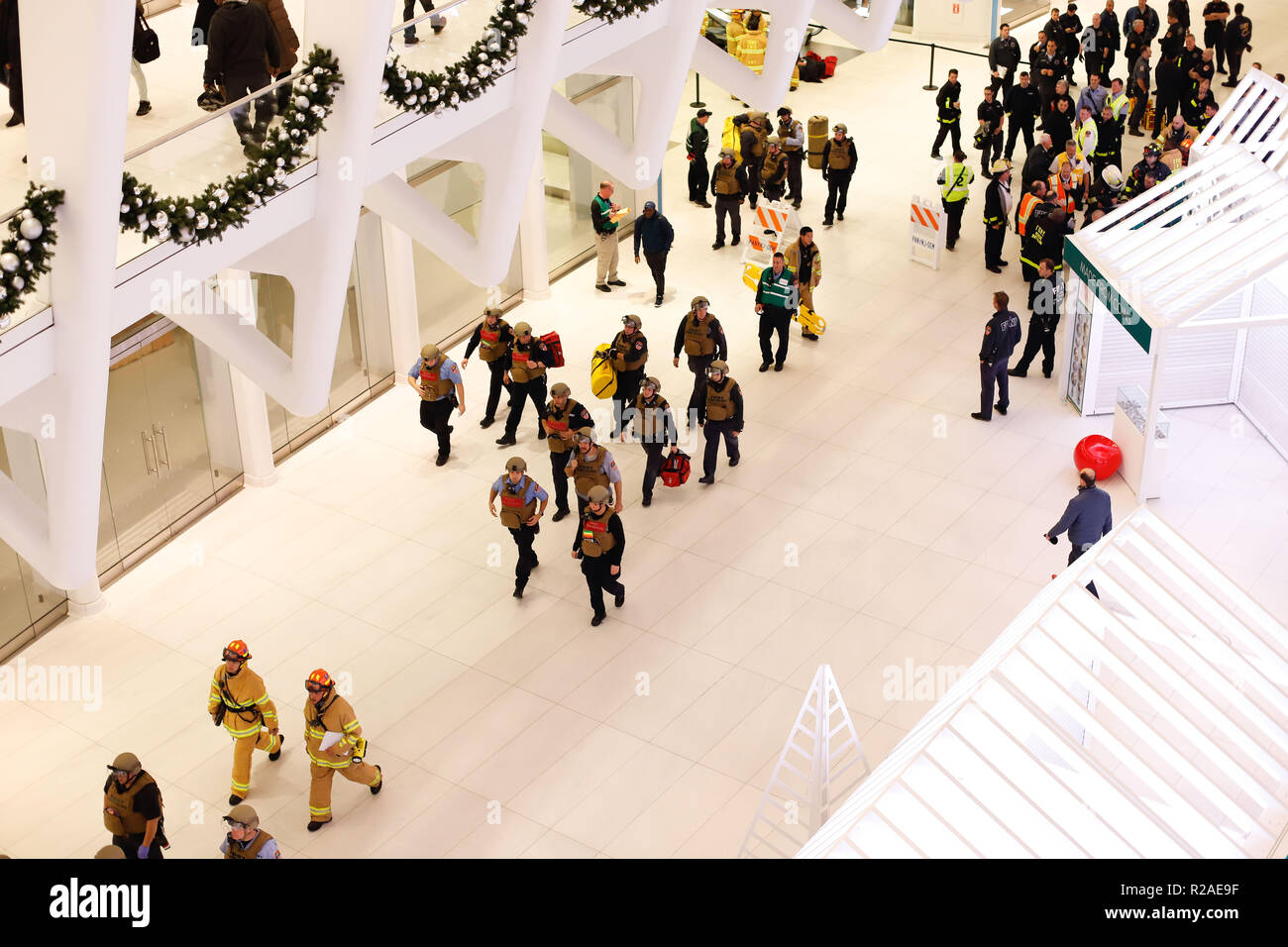 New York, NEW YORK, USA. 18th Nov, 2018. Port Authority conducts ...