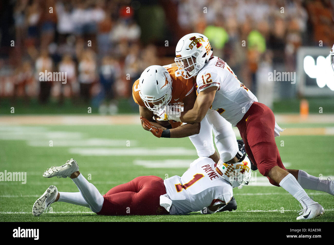 Austin, TX, USA. 17th Nov, 2018. Texas Longhorns Collin Johnson #09 in ...
