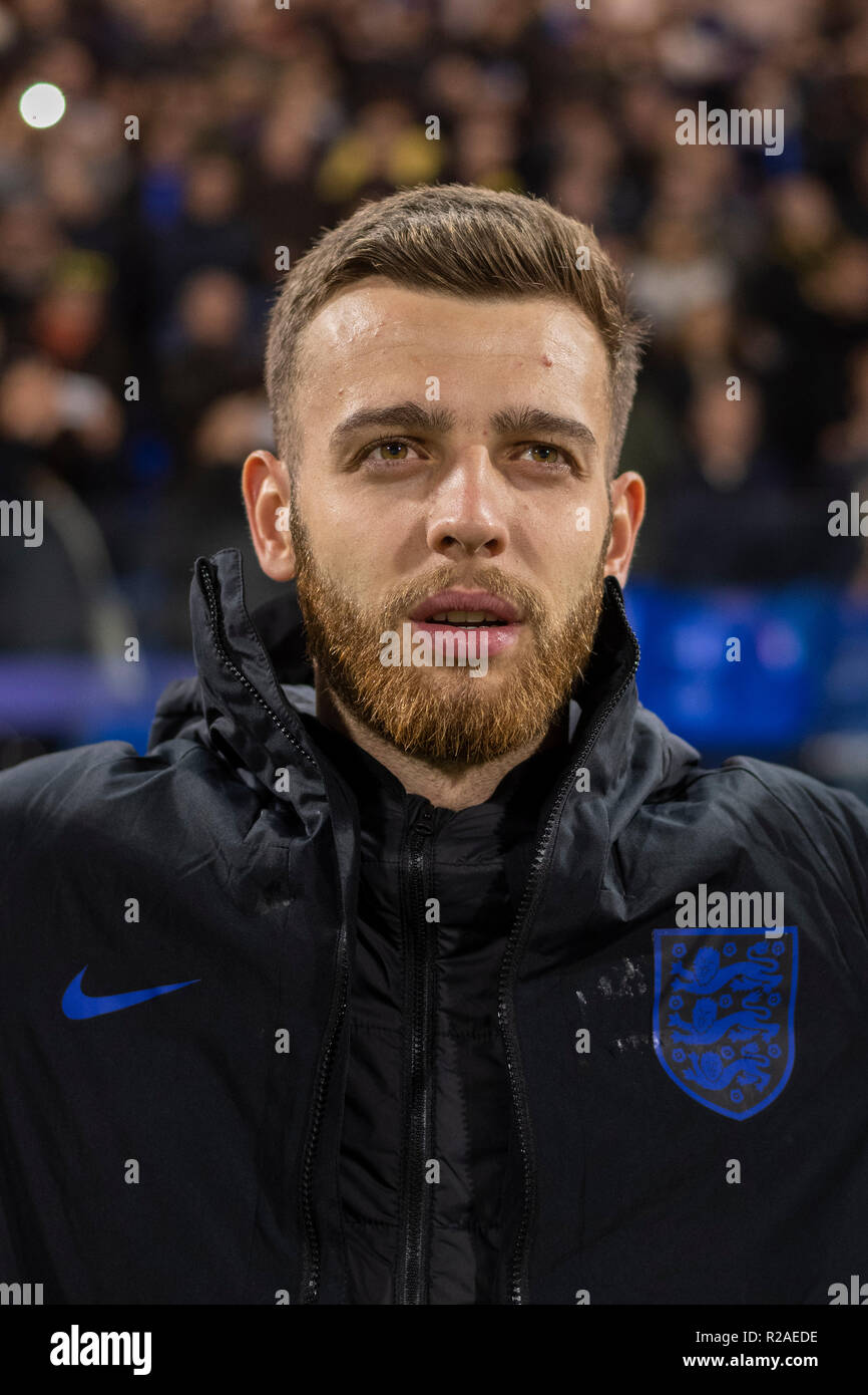 Angus Gunn (England) during the Uefa "Under 21 Championship ...