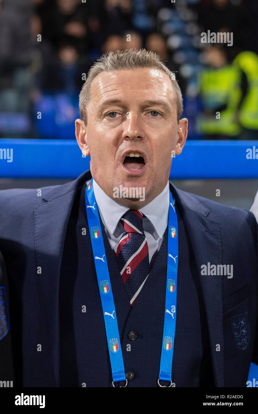 Aidy Boothroyd Coach (England) during the Uefa "Under 21 Championship ...
