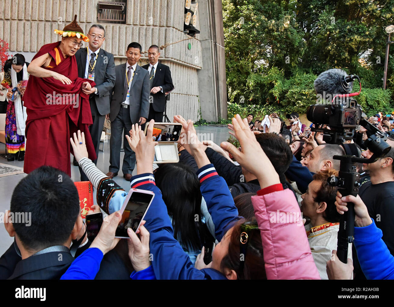 Tokyo, Japan. 17th Nov, 2018. The 14th Dalai Lama attends a talk event ...
