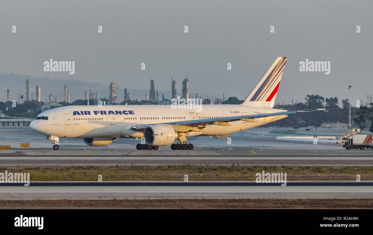 Los Angeles, California, USA. 14th Sep, 2014. The plane of Air France ...