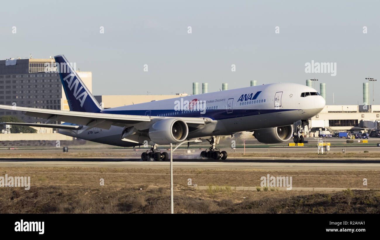 Los Angeles, California, USA. 16th Sep, 2014. The plane of All Nippon ...