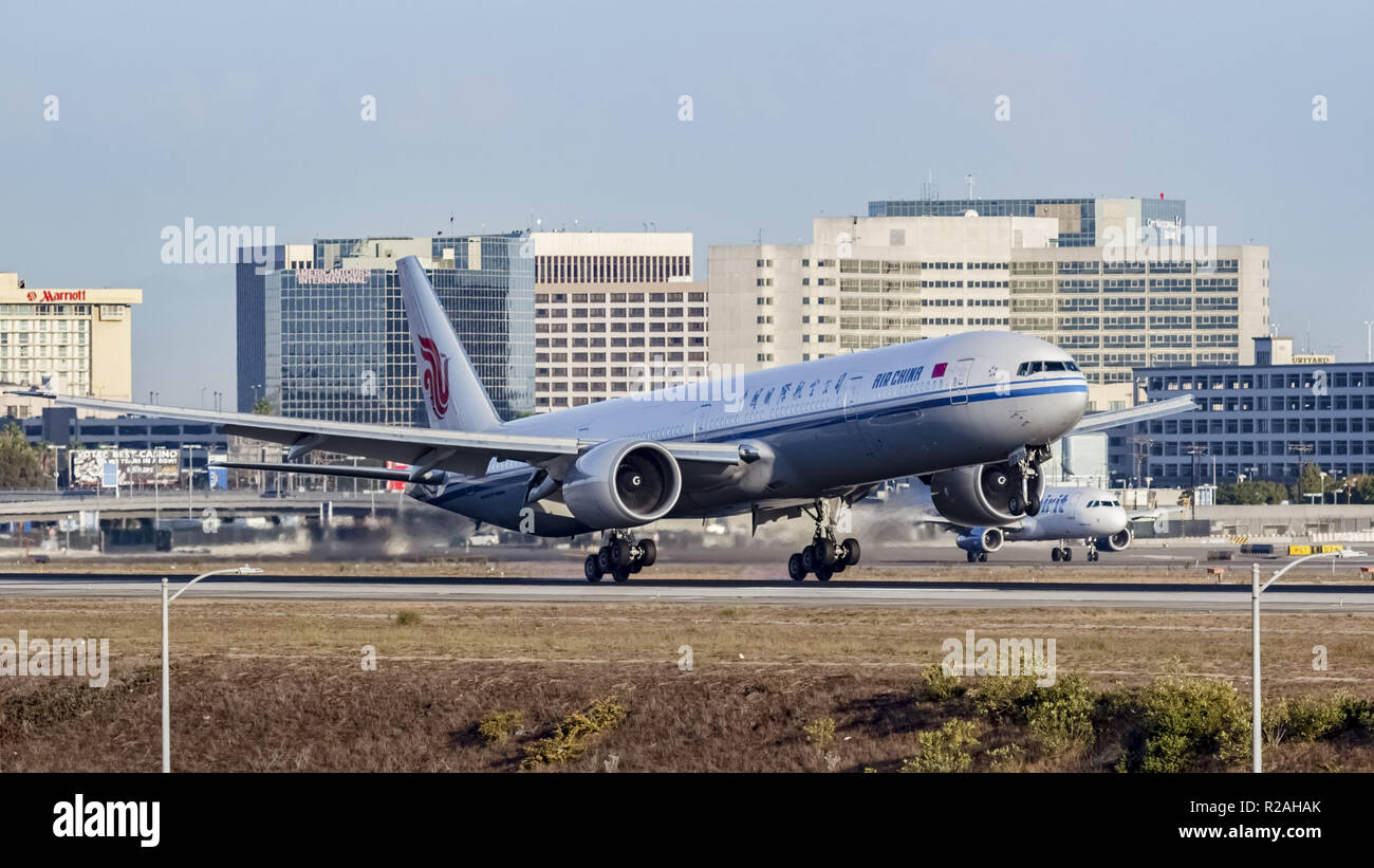 Los Angeles, California, USA. 16th Sep, 2014. The plane of Air China ...