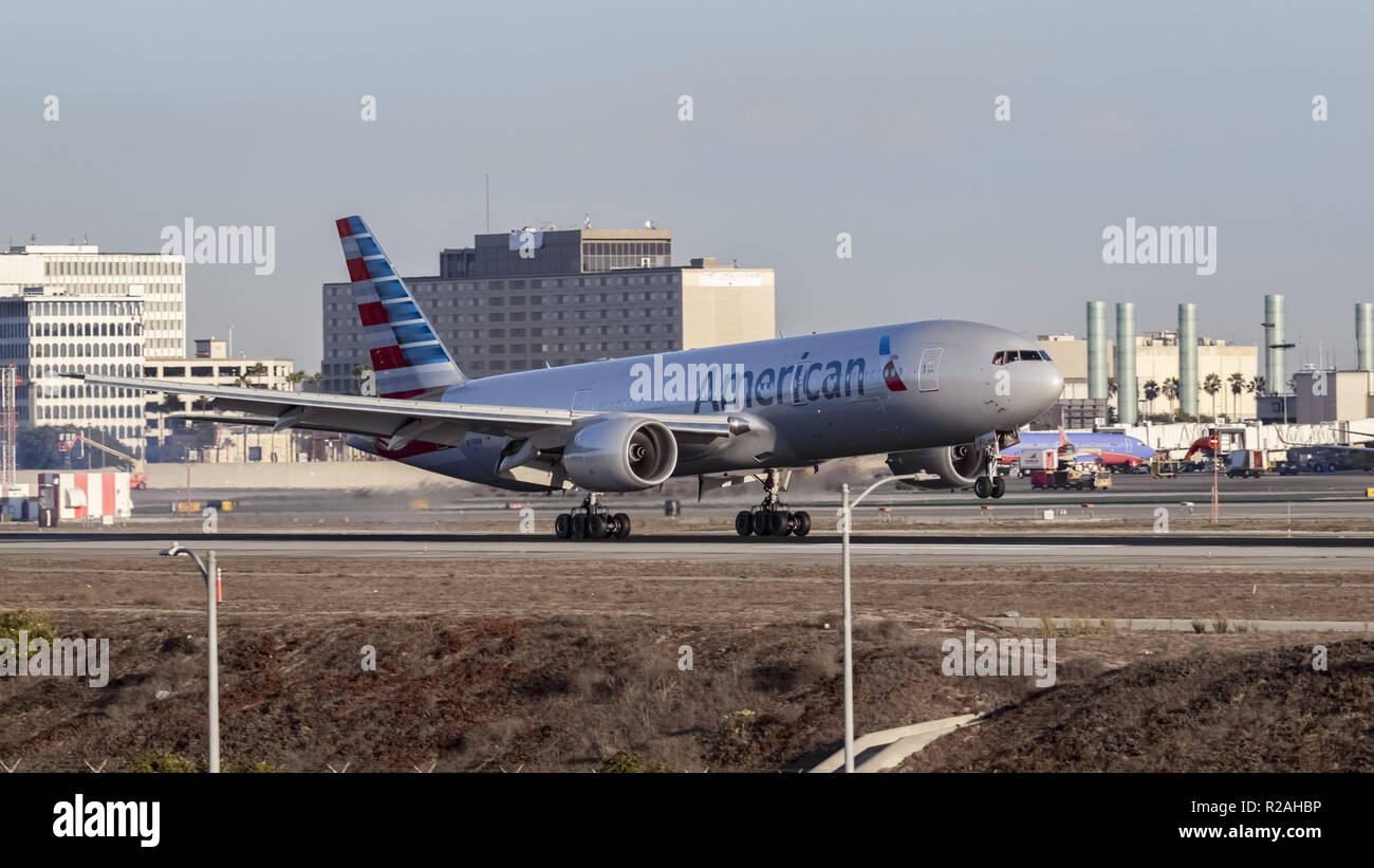 Los Angeles, California, USA. 16th Sep, 2014. The plane of American ...