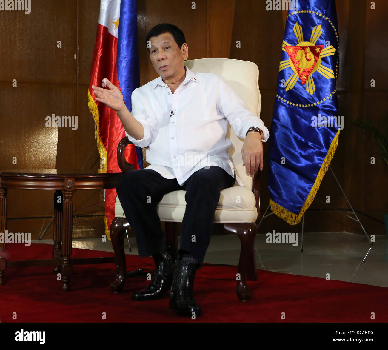Manila, Philippines. 7th Nov, 2018. Philippine President Rodrigo ...