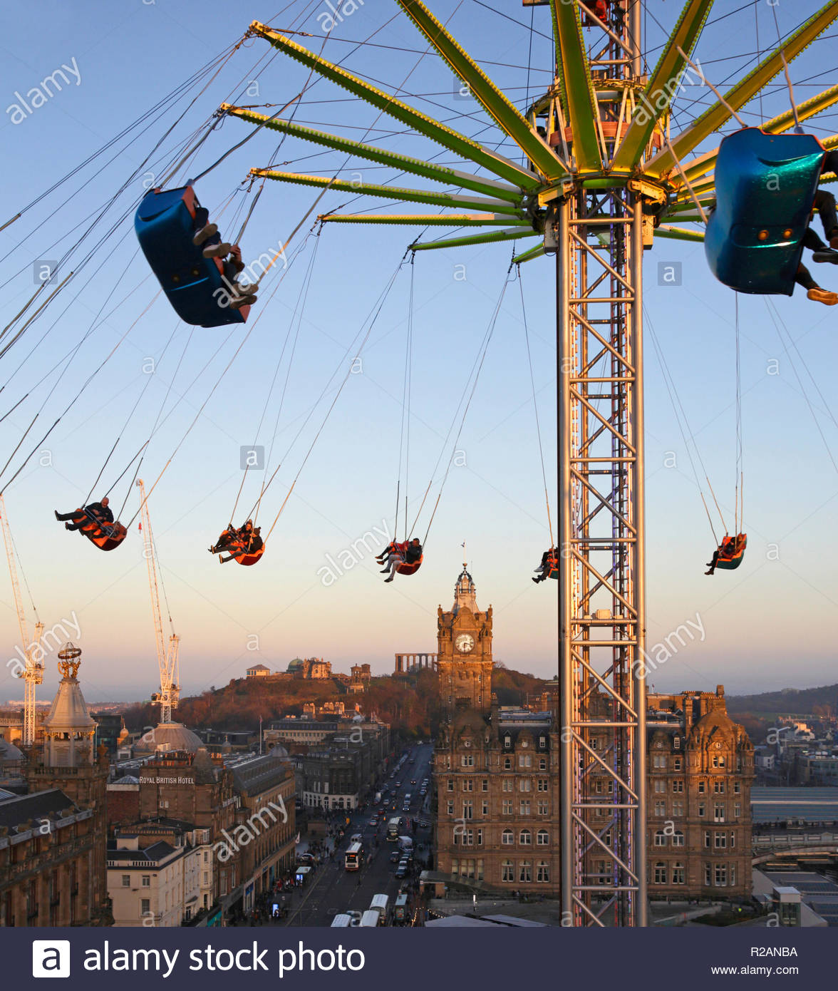 Star flyer ride edinburgh christmas hi-res stock photography and images ...