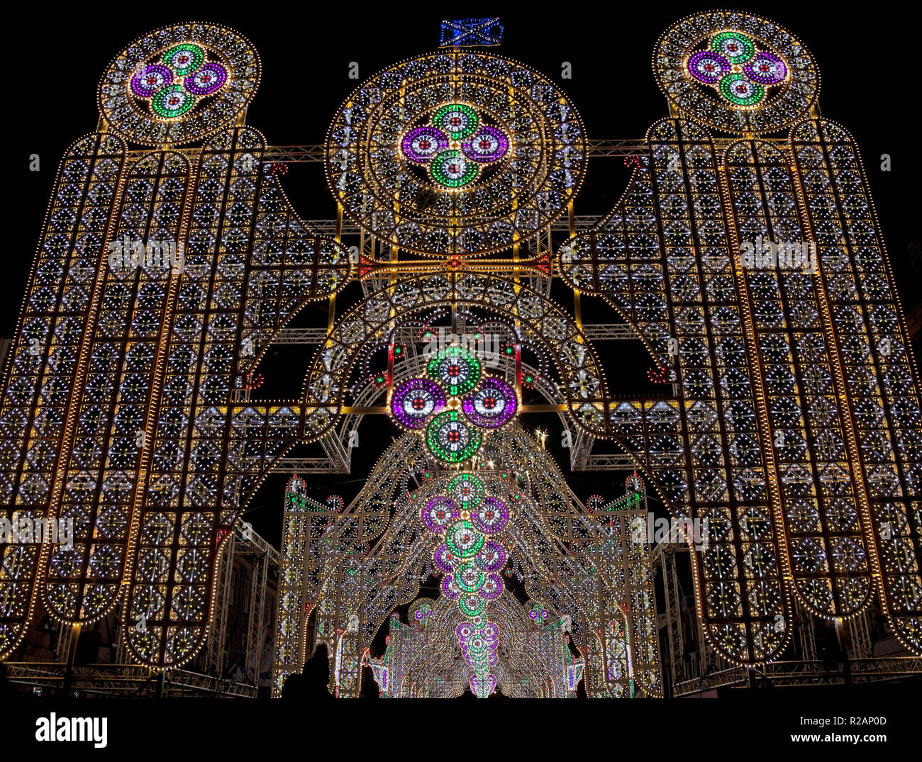 Edinburgh, Scotland, UK. 18 Nov. 2018. Light night starts the festive ...