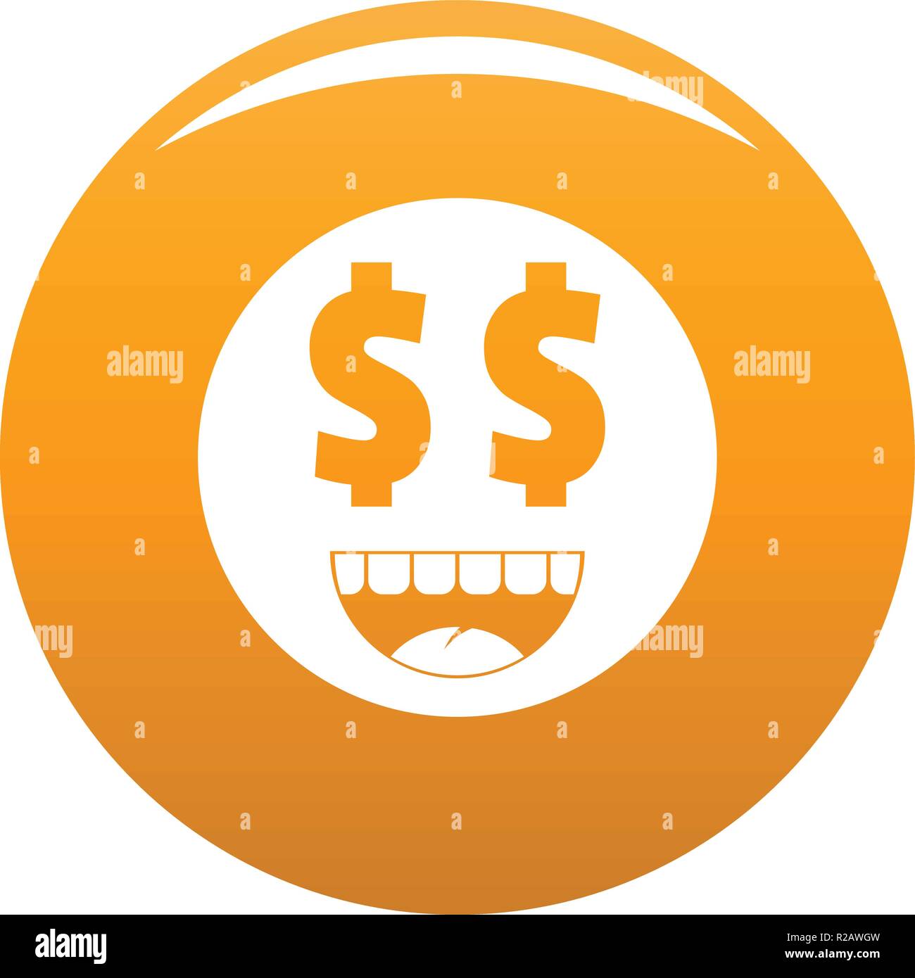 Money smile icon. Vector simple illustration of money smile icon ...