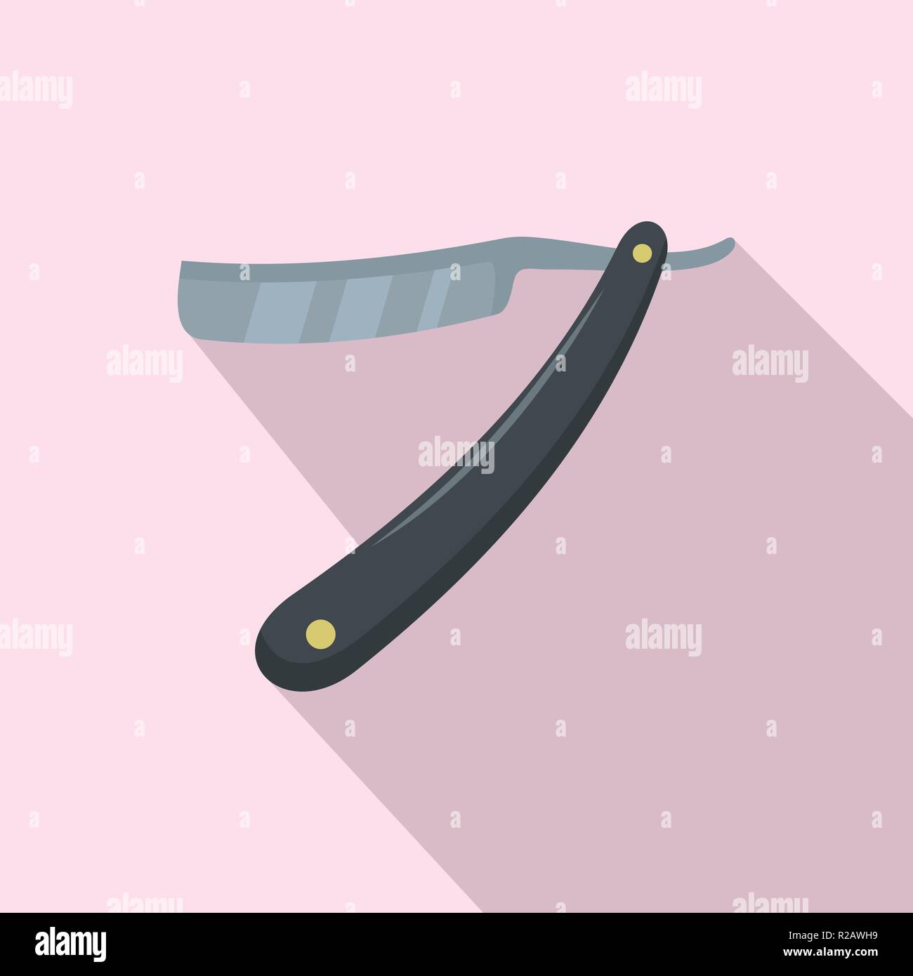 Old type razor icon. Flat illustration of old type razor vector icon ...