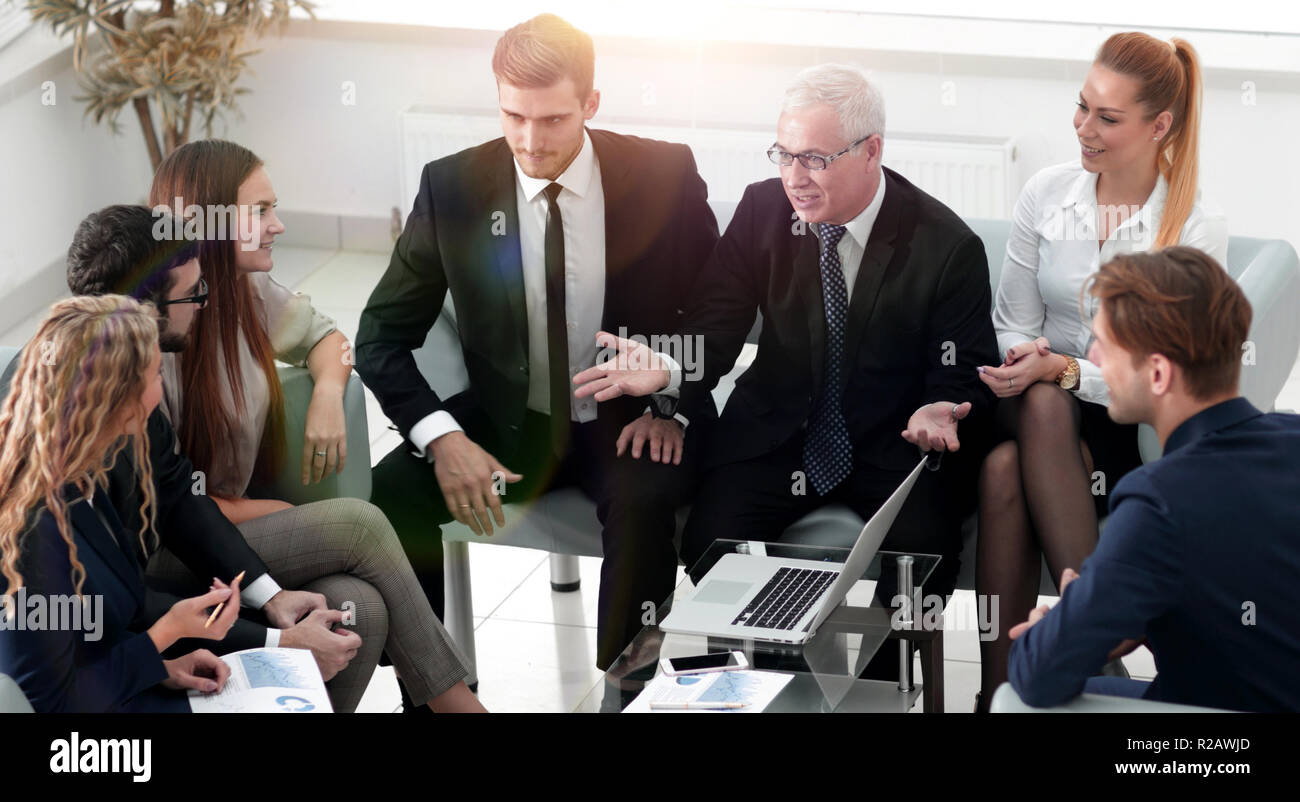 business partners and business team discussing a new contrac Stock ...