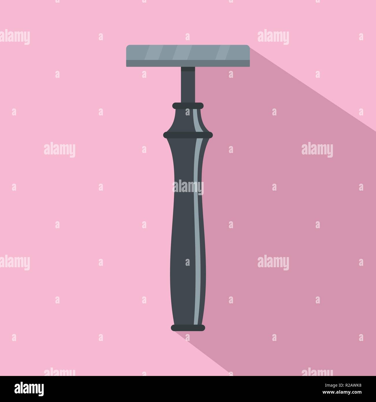 Old fashion razor icon. Flat illustration of old fashion razor vector ...