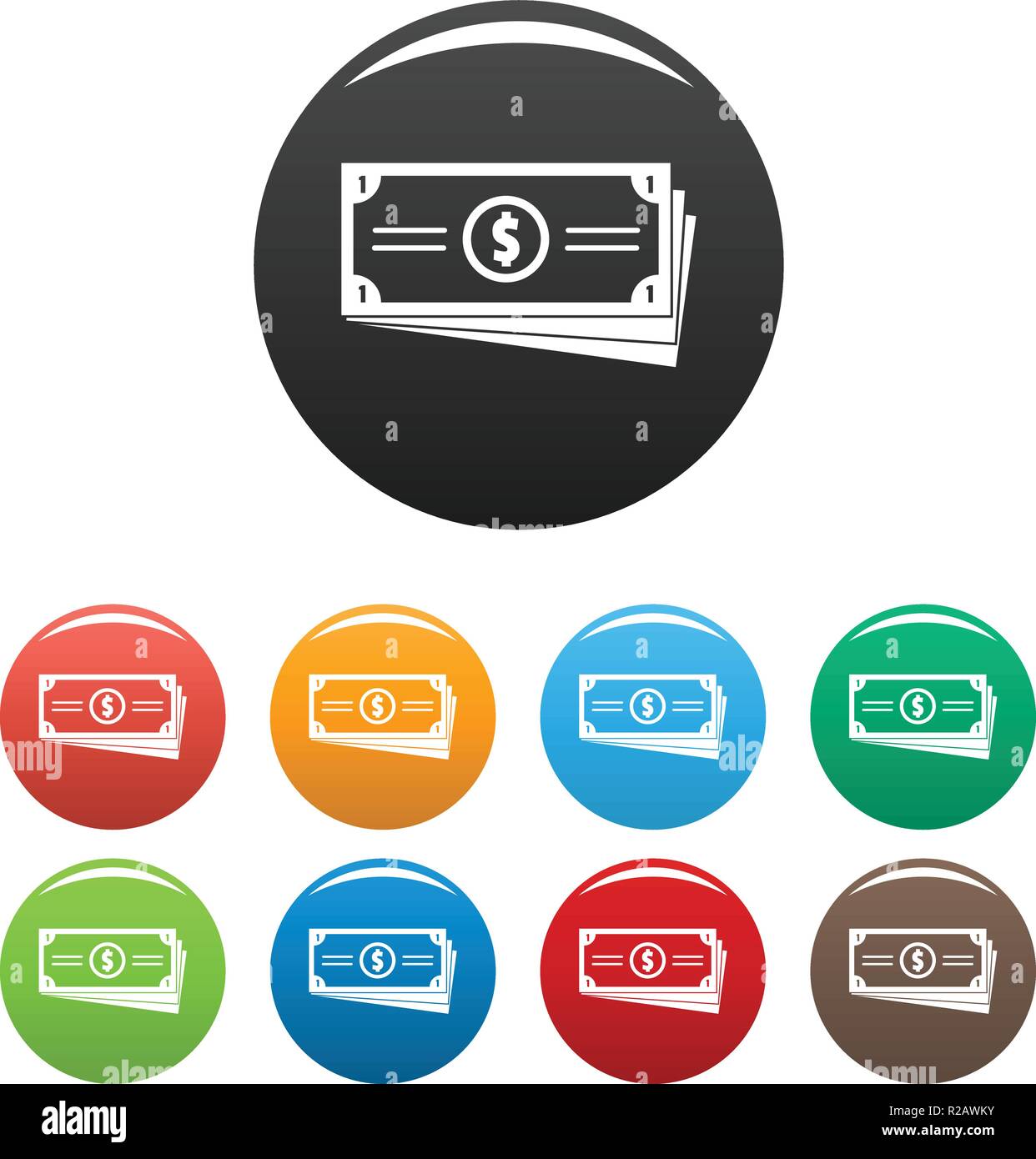 Business money icon. Simple illustration of business money vector icons ...