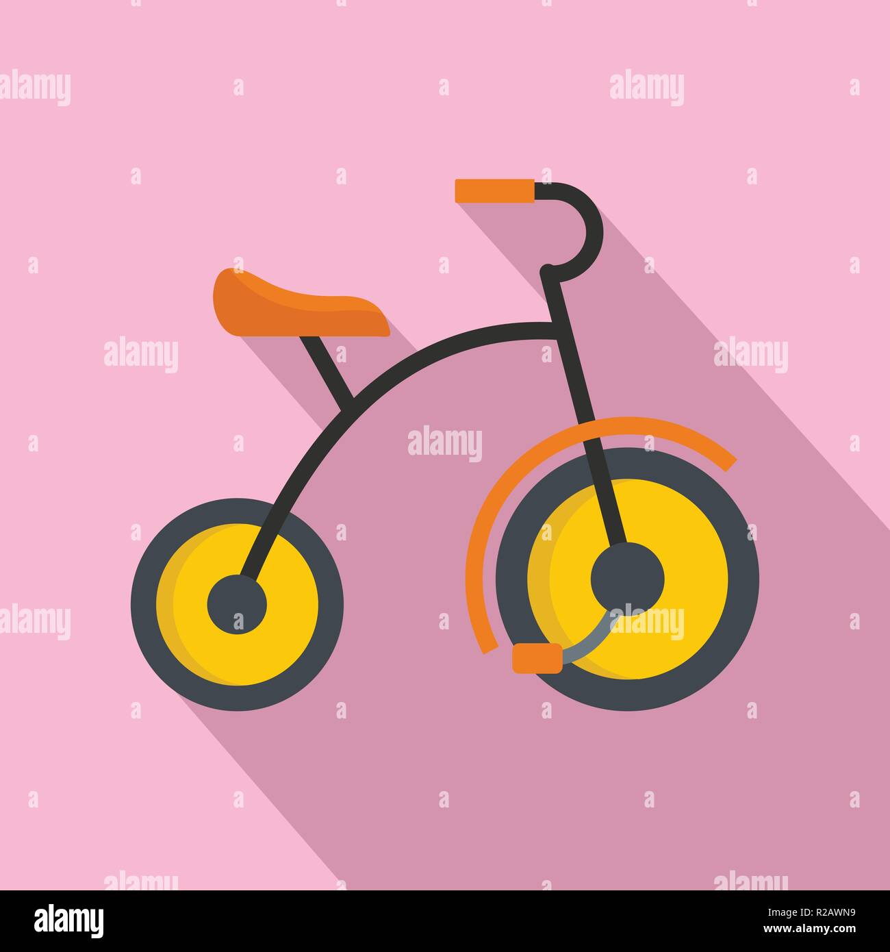 Small tricycle icon. Flat illustration of small tricycle vector icon ...