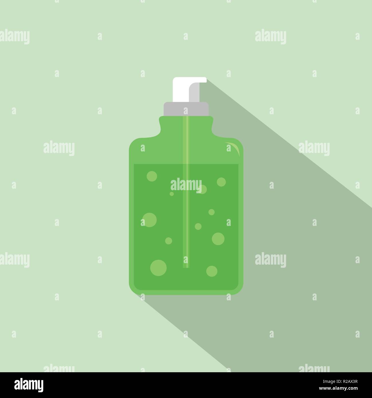 Aloe vera soap icon. Flat illustration of aloe vera soap vector icon ...