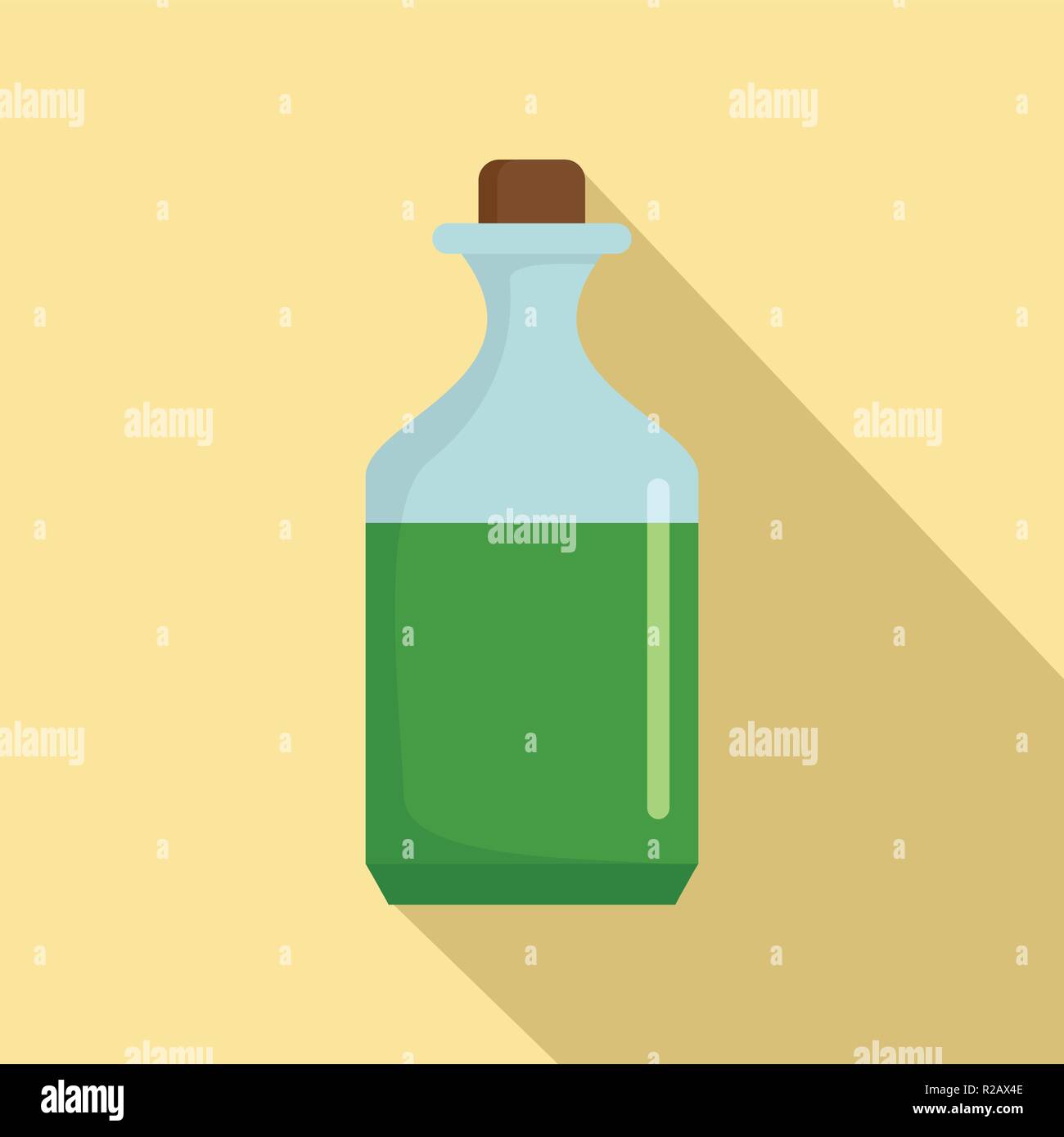Aloe liquid icon. Flat illustration of aloe liquid vector icon for web ...
