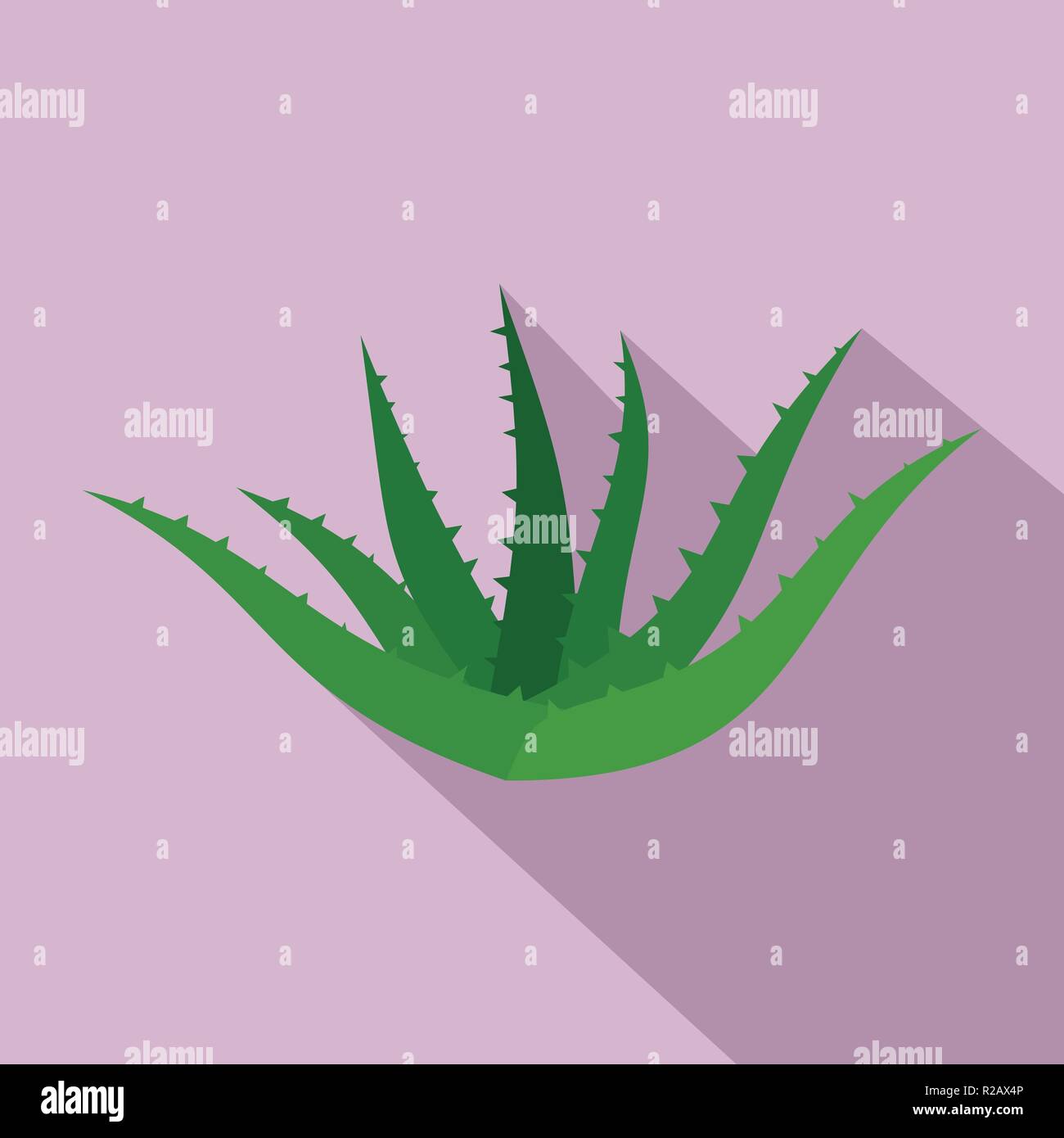 Aloe vera icon. Flat illustration of aloe vera vector icon for web ...