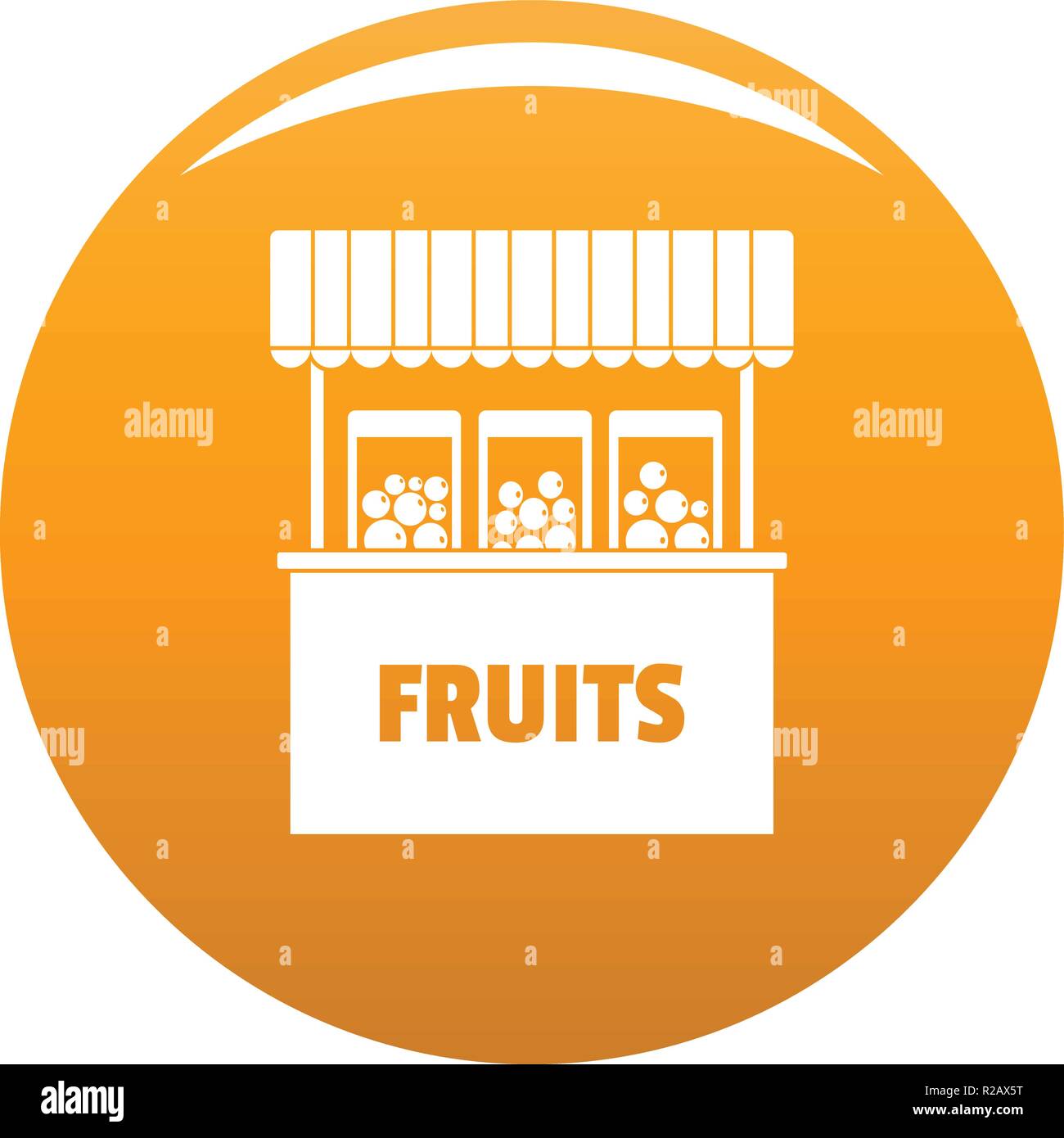 Fruits selling icon. Simple illustration of fruits selling vector icon ...
