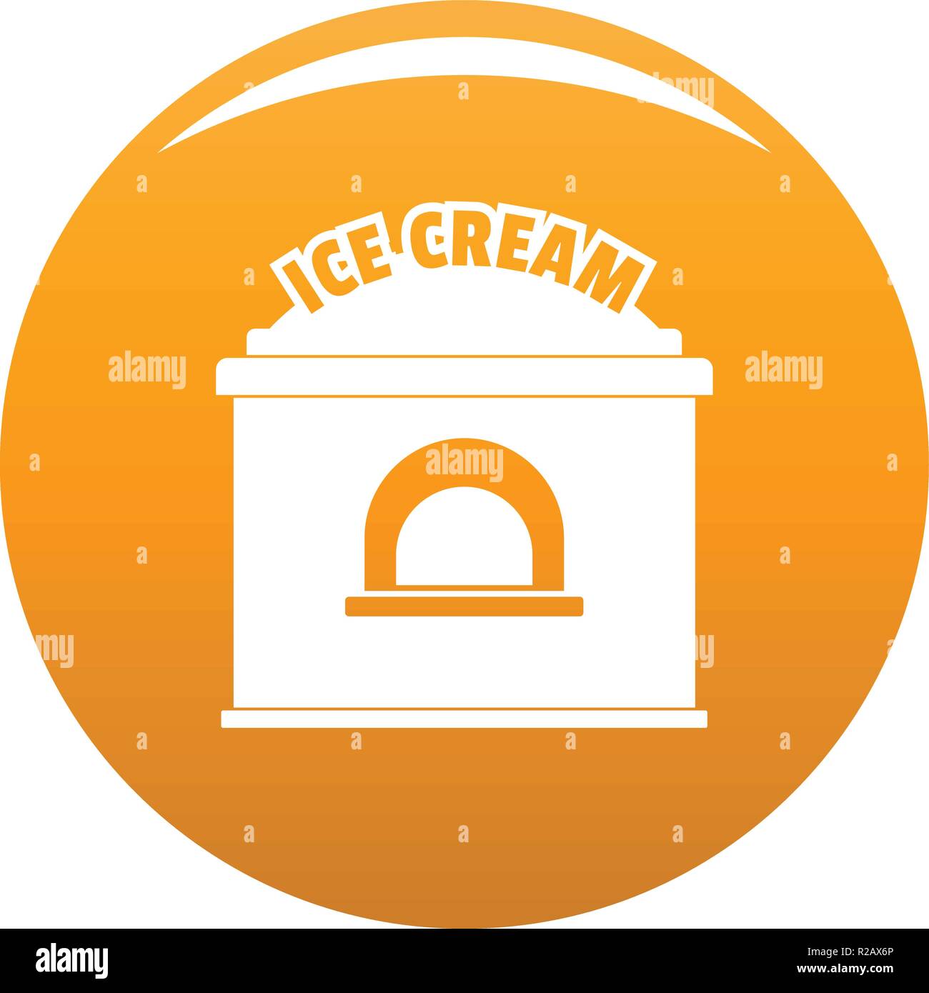 Ice creme trade icon. Simple illustration of ice creme trade vector ...