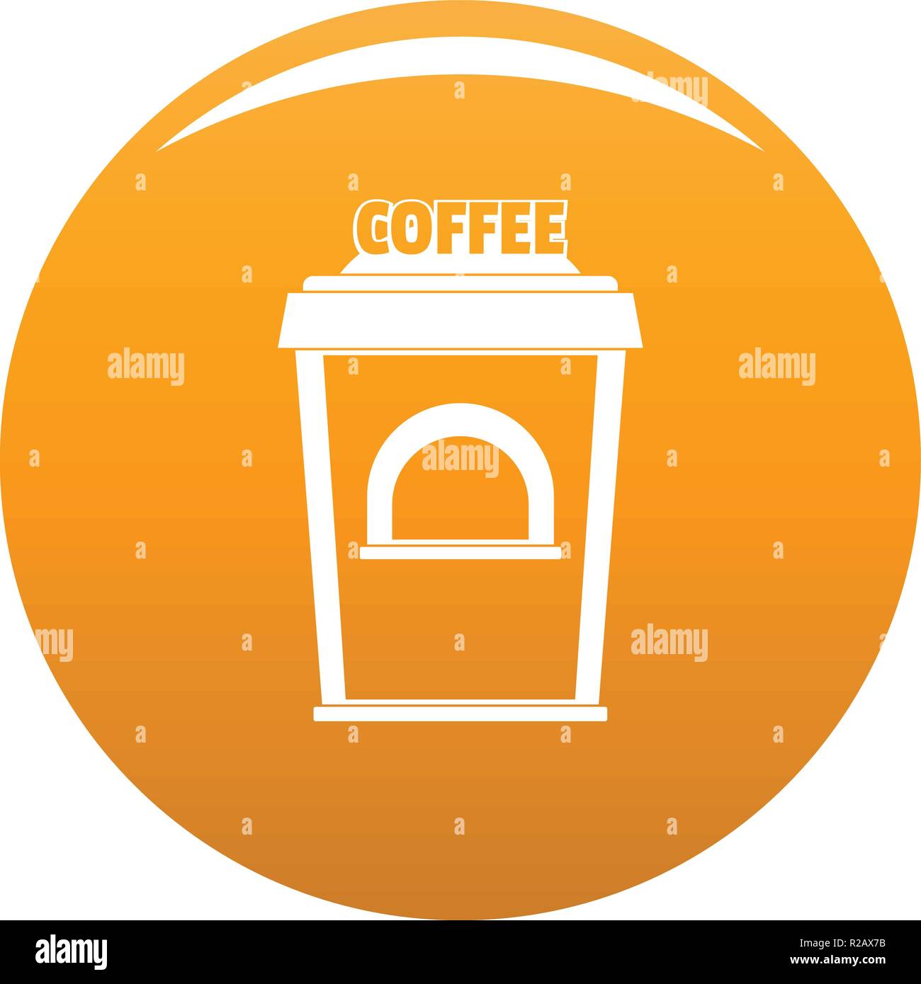 Coffee selling icon. Simple illustration of coffee selling vector icon ...