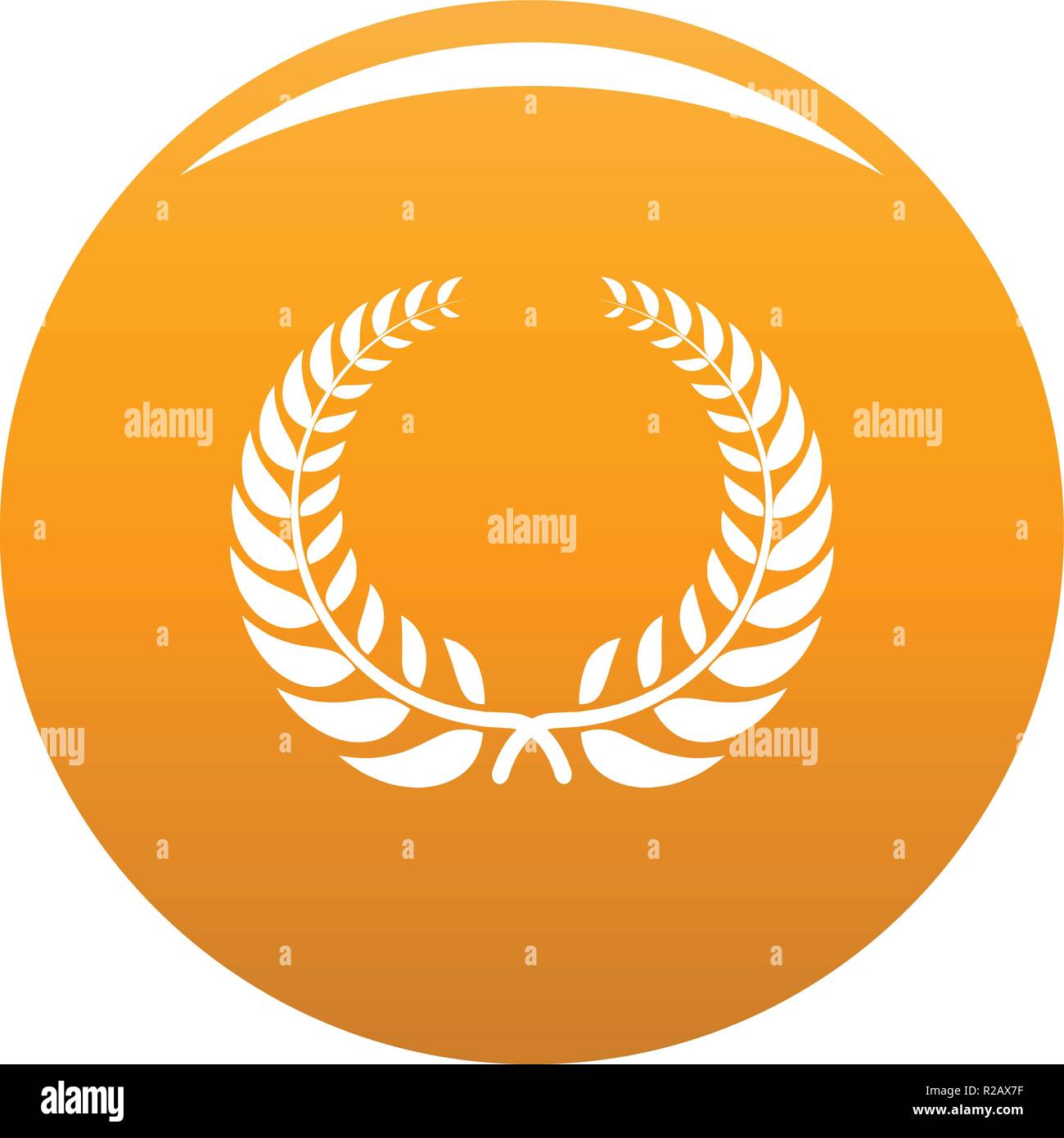 Victory wreath icon. Simple illustration of victory wreath vector icon ...