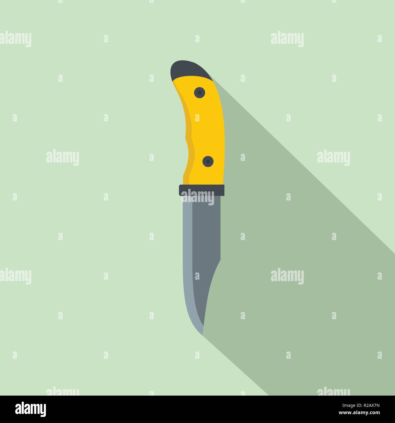 Camp knife icon. Flat illustration of camp knife vector icon for web ...