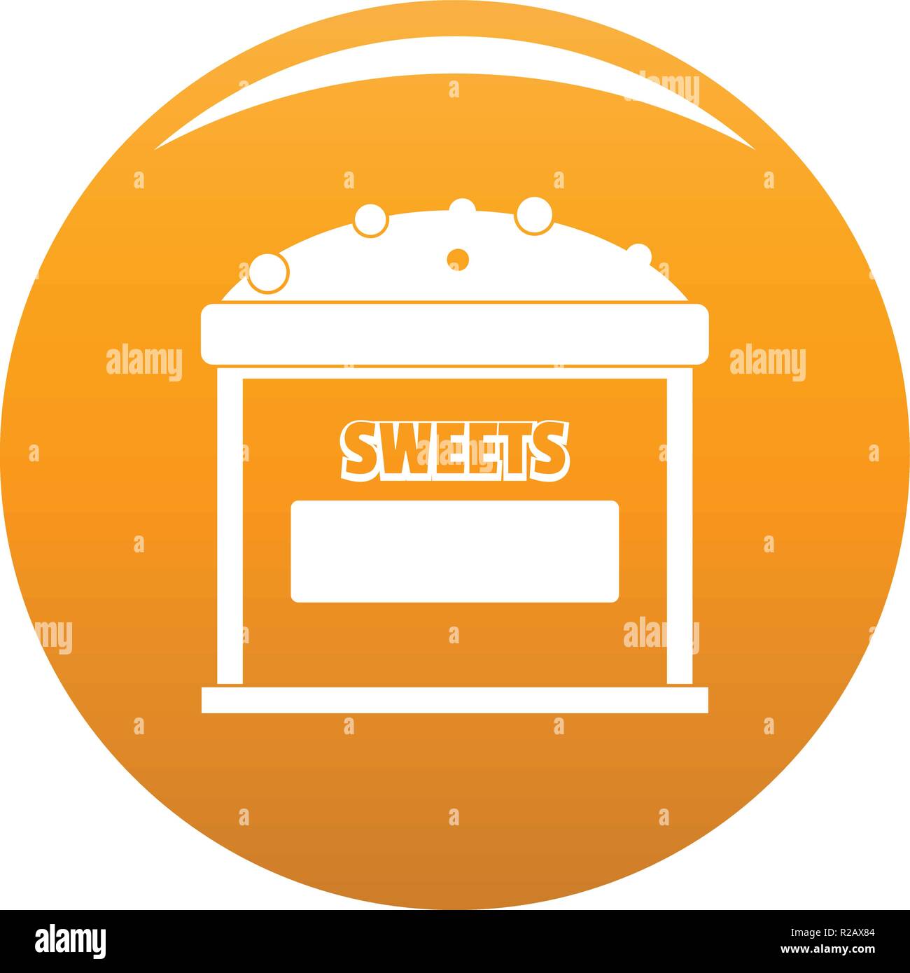 Sweets selling icon. Simple illustration of sweets selling vector icon ...