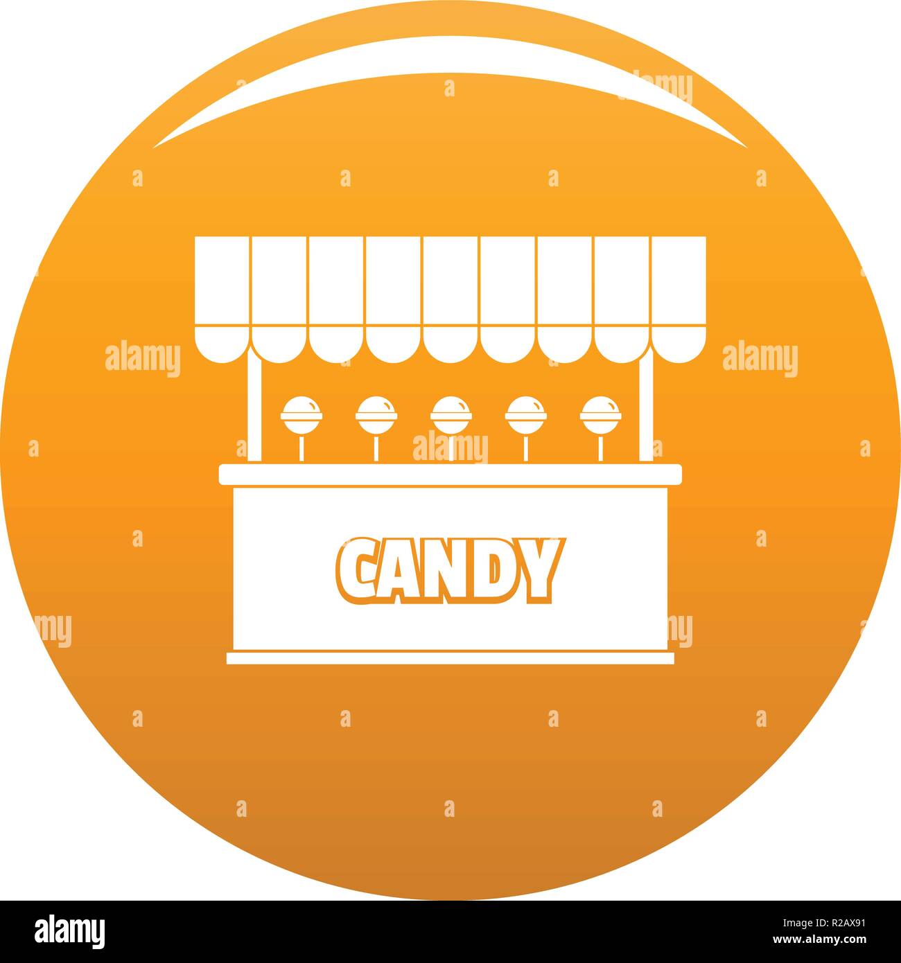 Candy selling icon. Simple illustration of candy selling vector icon ...