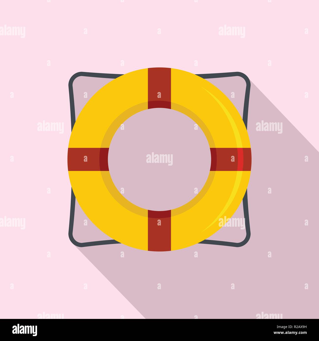 Life buoy icon. Flat illustration of life buoy vector icon for web ...