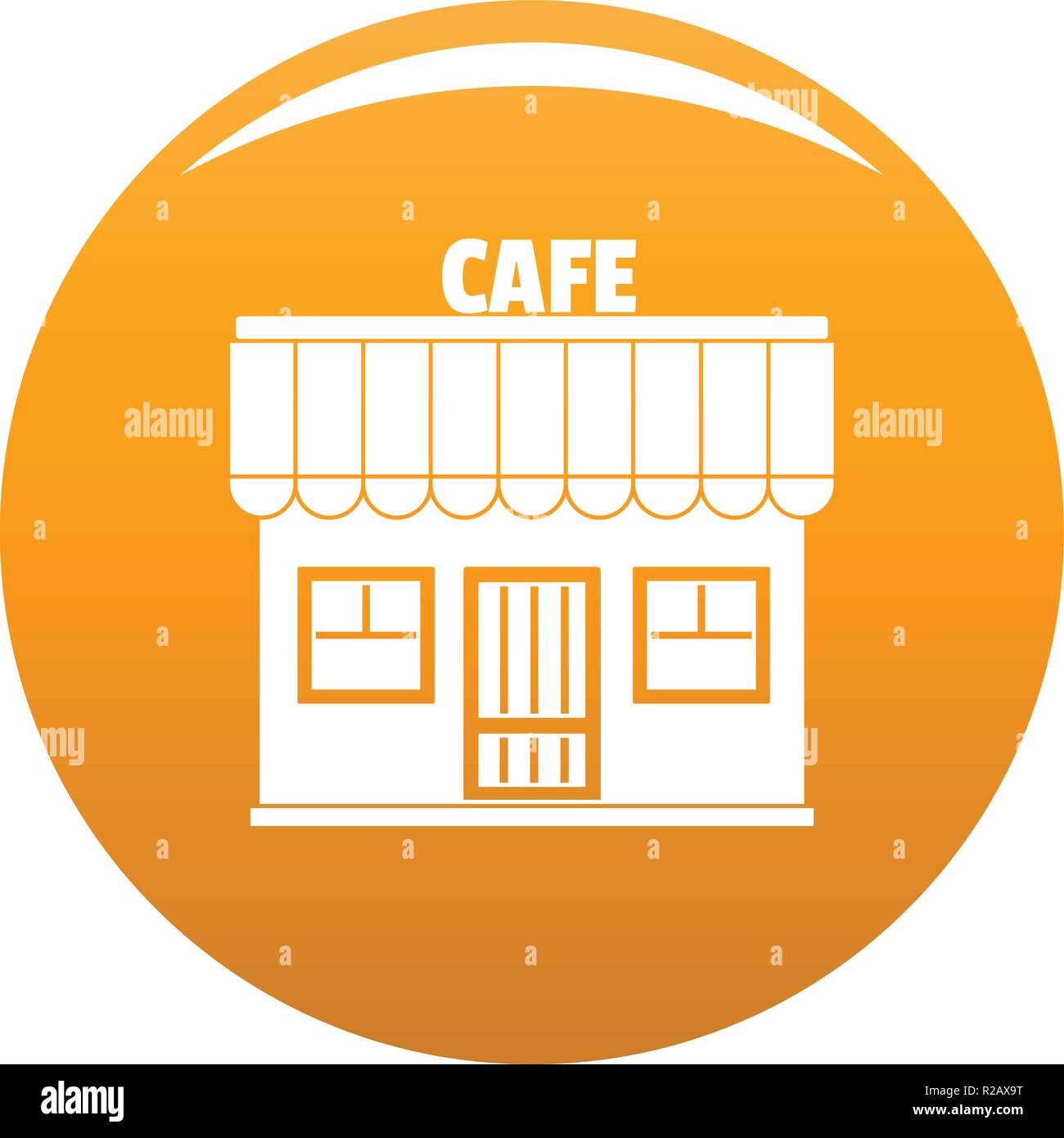 Cafe icon. Simple illustration of cafe vector icon for any design ...