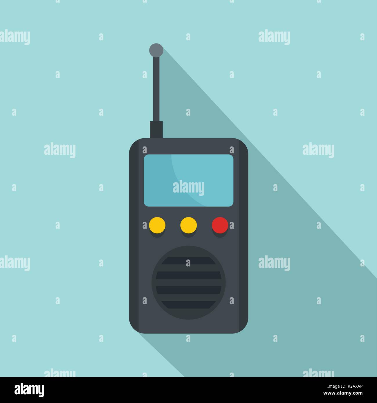Radio station icon. Flat illustration of radio station vector icon for ...