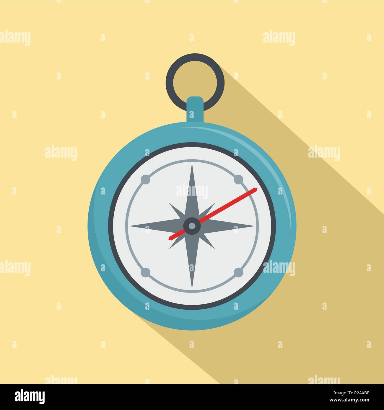 Compass icon. Flat illustration of compass vector icon for web design ...