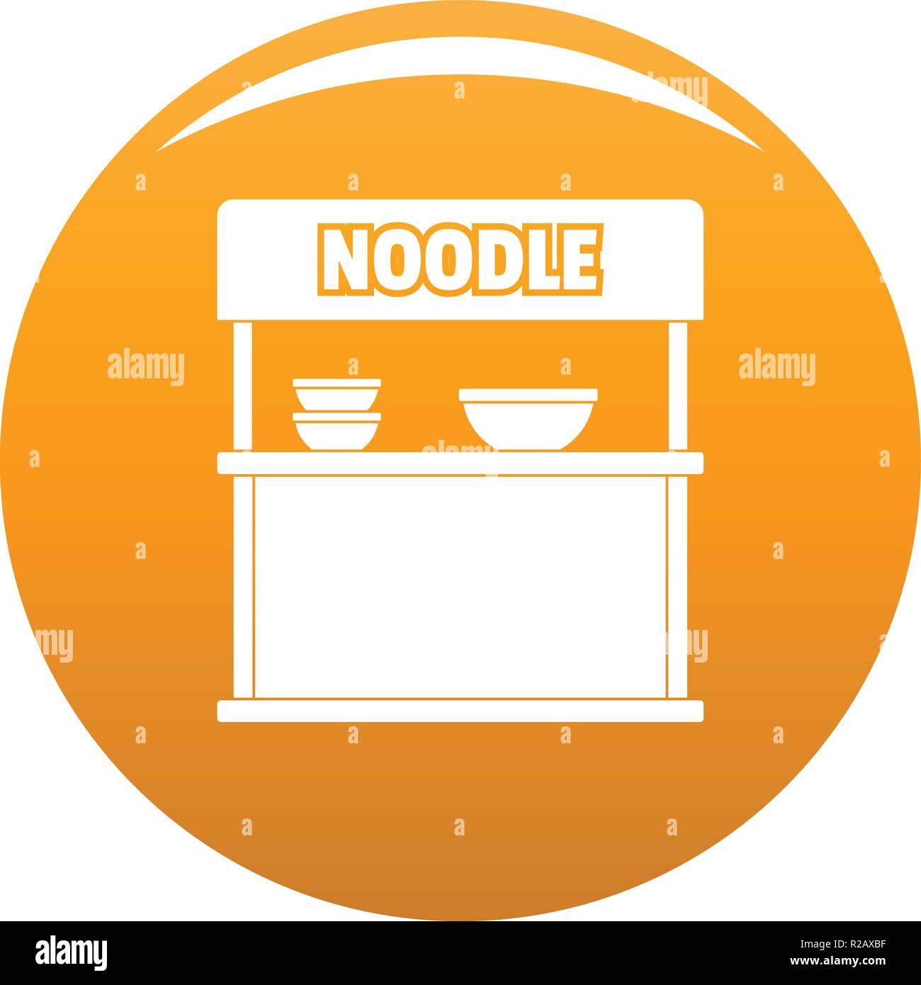 Noodle selling icon. Simple illustration of noodle selling vector icon ...