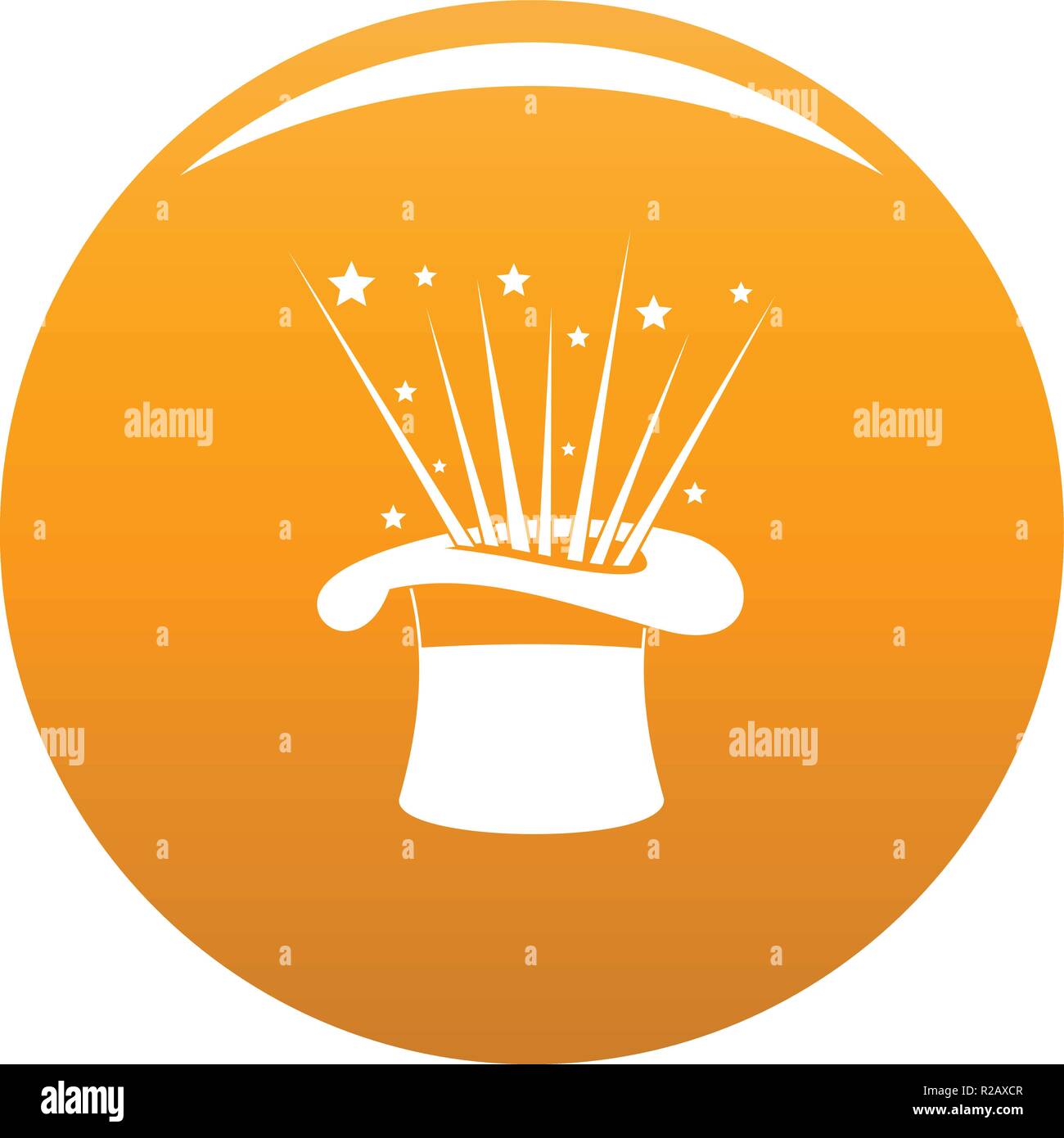 Hat and firework icon. Simple illustration of hat and firework vector ...